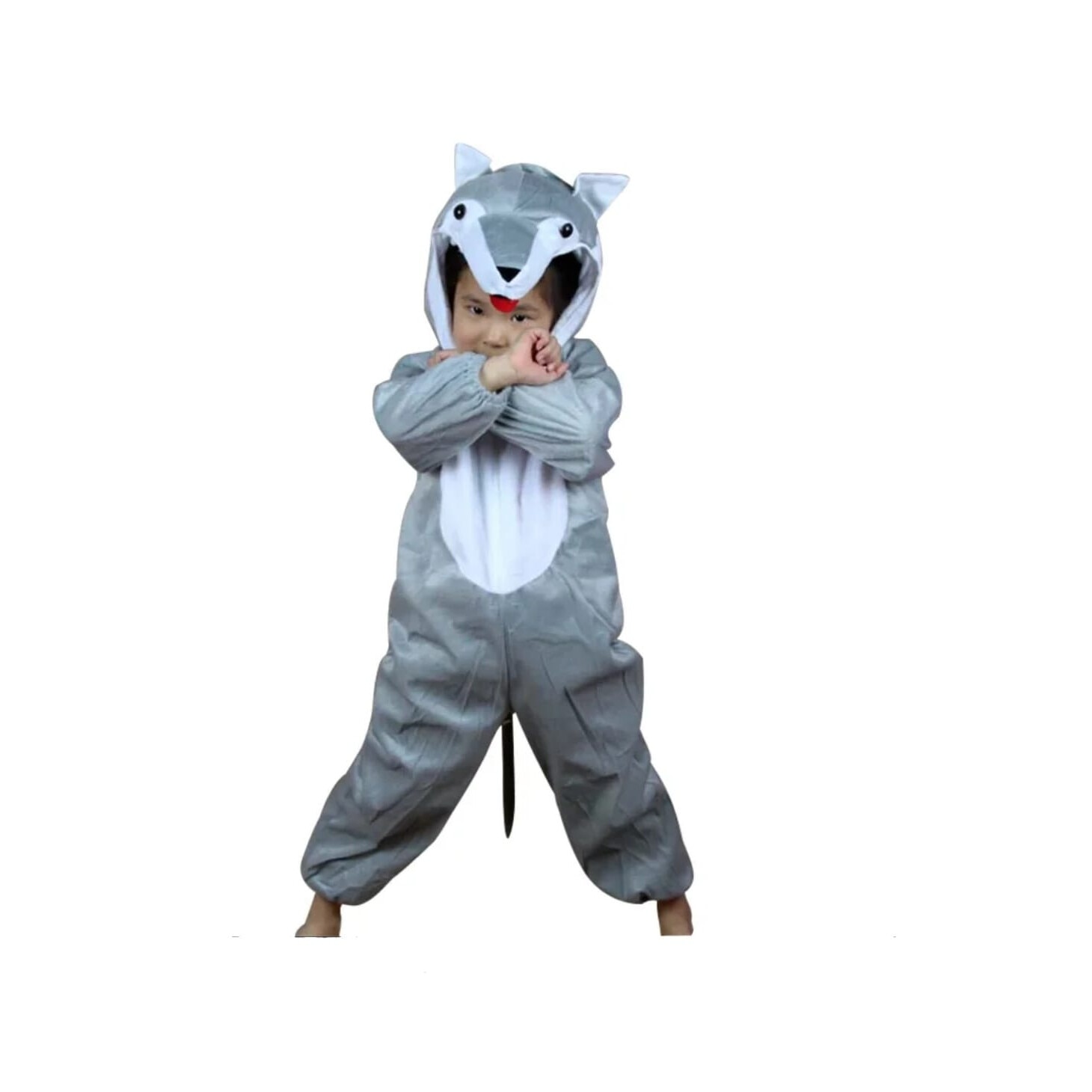 Costum pentru copii, Lup, gri, 6 ani - eMAG.ro