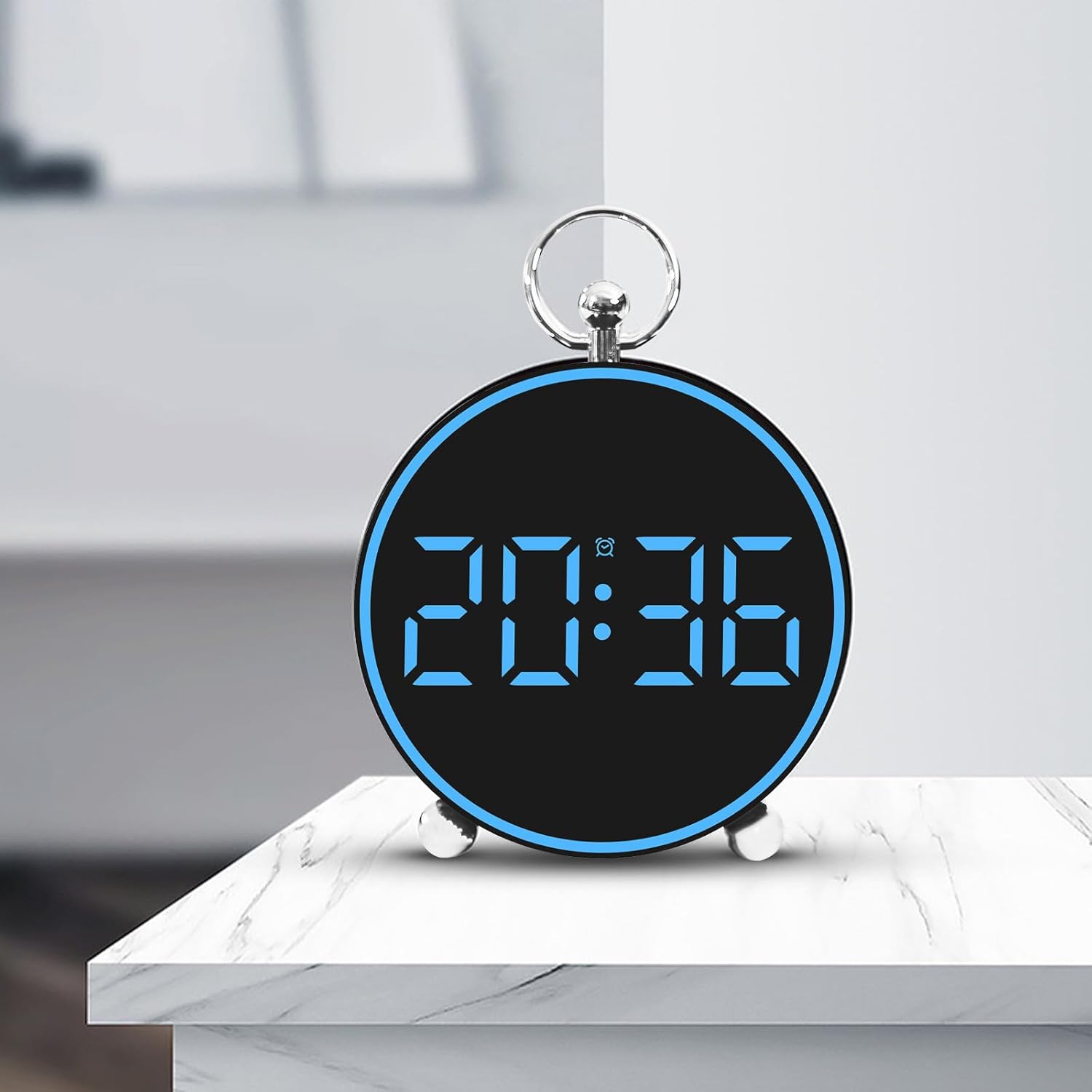 Ceas Digital de Masa sau Perete, cu Alarma, Snooze, Lumina LED, Mod ...