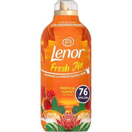 Balsam de rufe Lenor Fresh Air Effect Tropical Sunset, 1064 ml, 76 ...