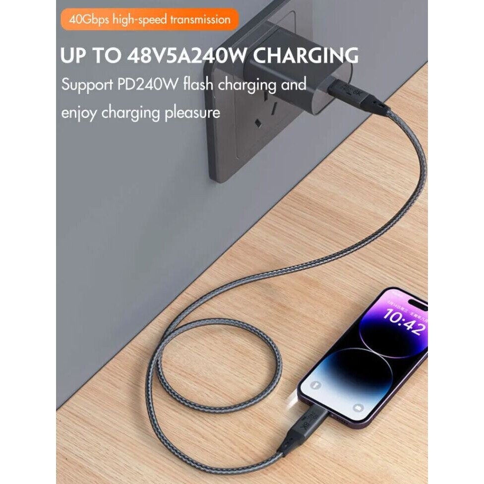 Cablu date 300 cm USB 4.0 Staryon® Model 2024 UHD, Tip C-C, 8K@60Hz 4K ...
