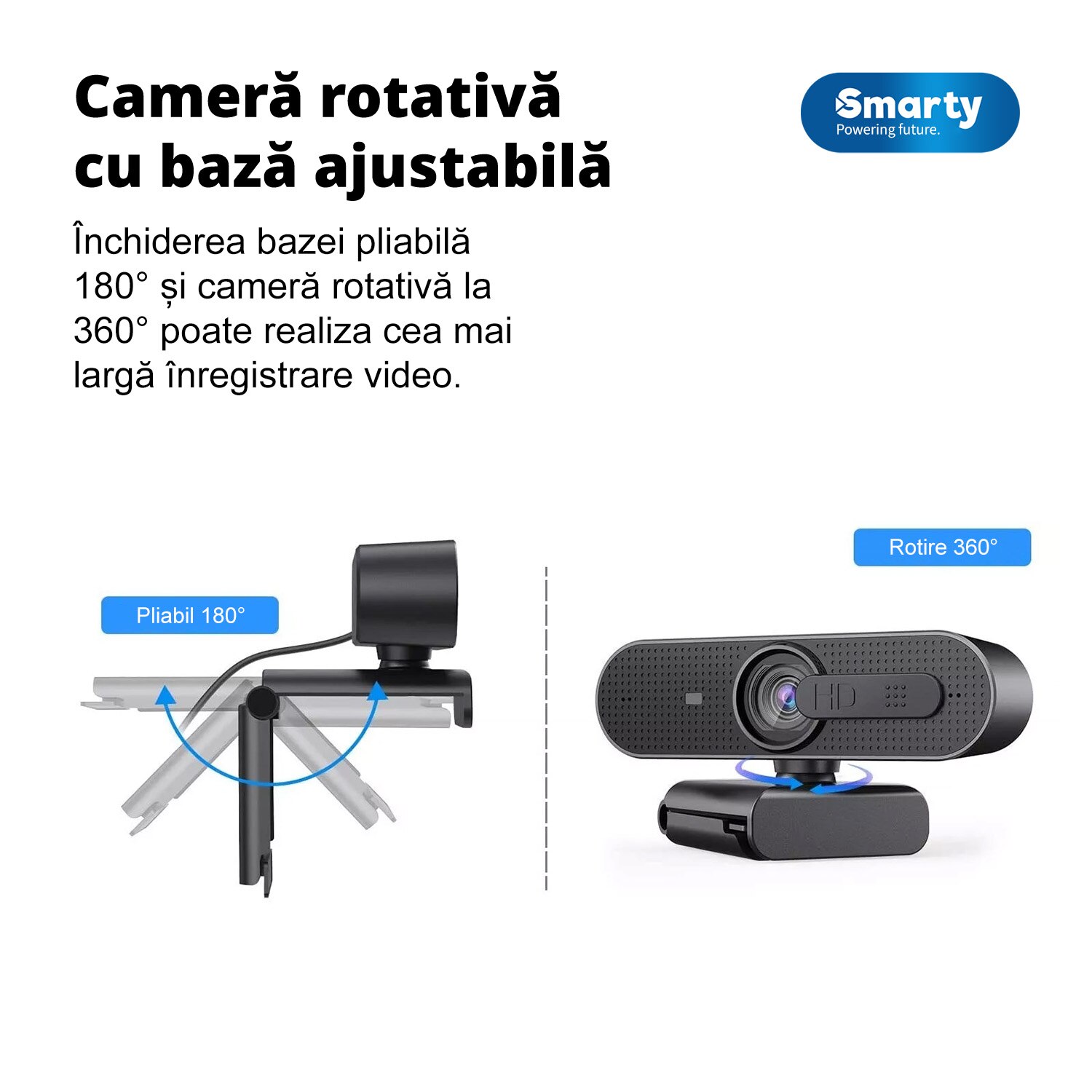 Camera Web Smarty® Jelly C-Vision Pro CMS006, Deep-Focus Real 1080P ...