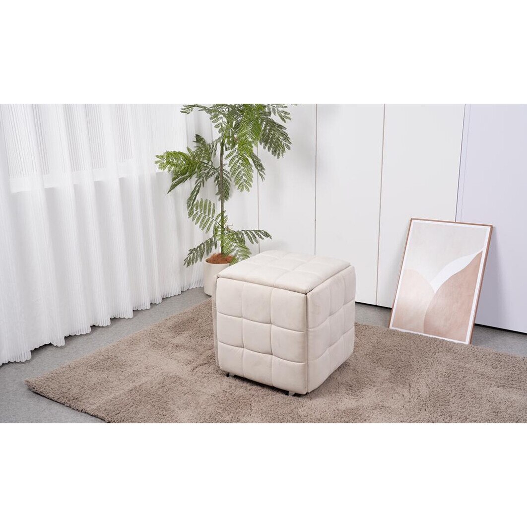 Set tabureti KTC2281, 47 x 47 x 47 cm, Bej - eMAG.ro