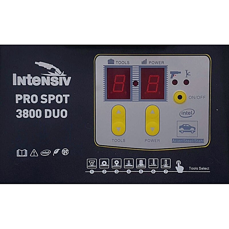 Aparat de tras tabla pentru tinichigerie auto PRO SPOT 3800 DUO 230V ...