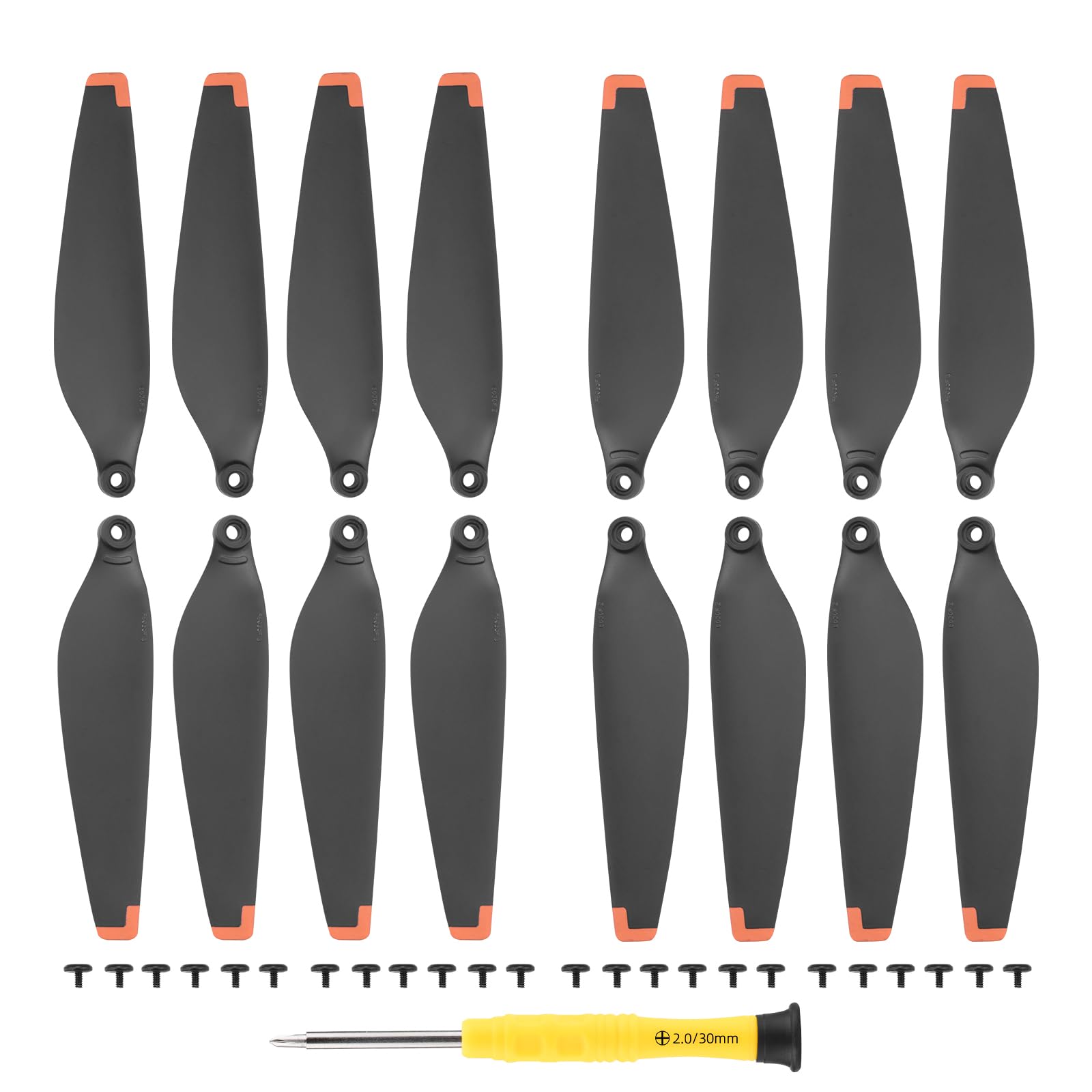 Set 24 elice pentru drone DJI Mini 4 Pro/Mini 3 Pro, LYCENXI, negru, cu ...