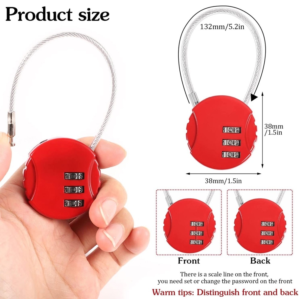 Set 4 Lacate cu Combinatie, Zinc si Cablu Otel, Multicolor, 1.5x5.2 ...