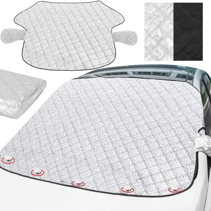Parasolar auto AjieQaQ, protectie UV si zapada, material 4 straturi ...