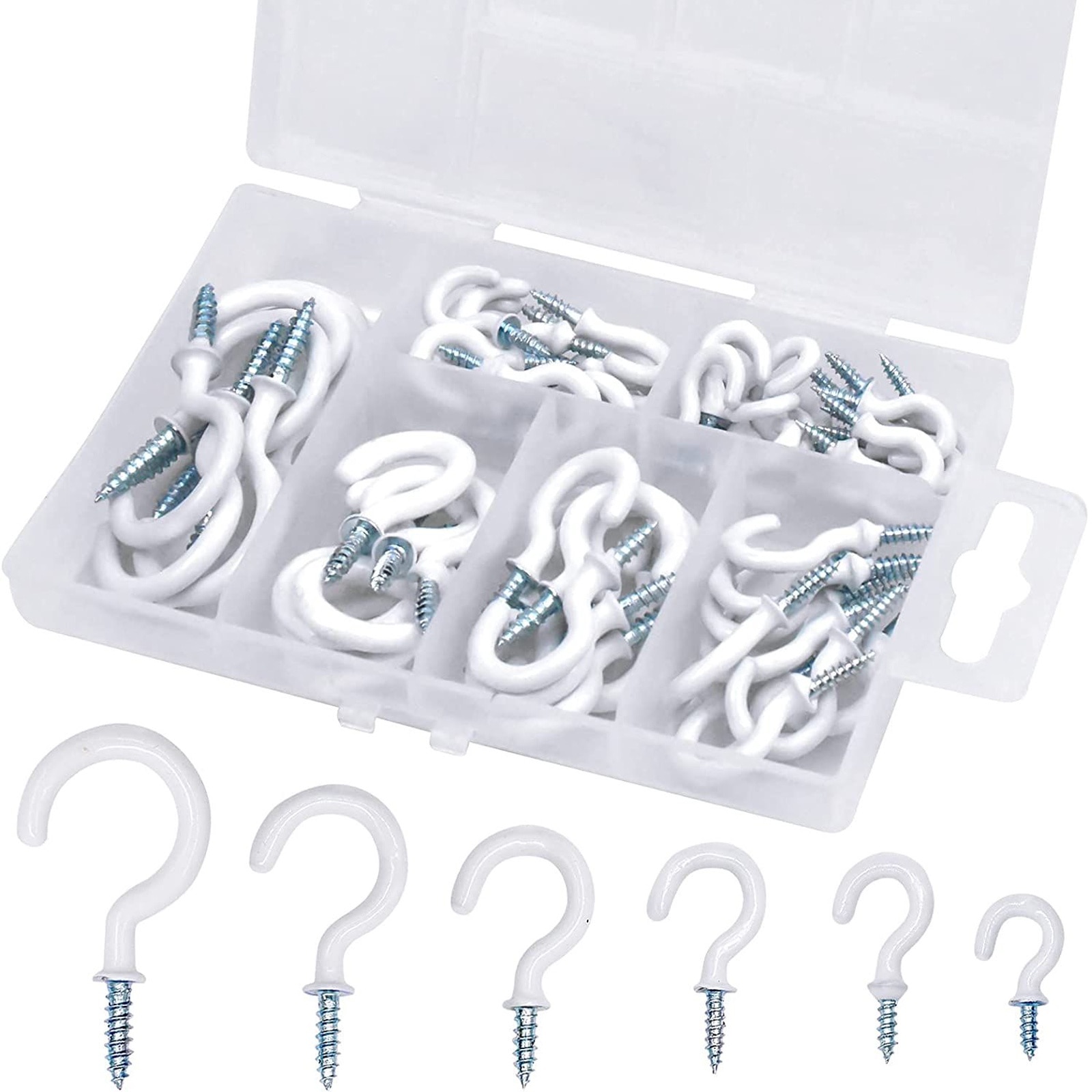 Set 70 Carlig Filetat, Hggzeg, Rezistent la coroziune, Cu cutie de ...