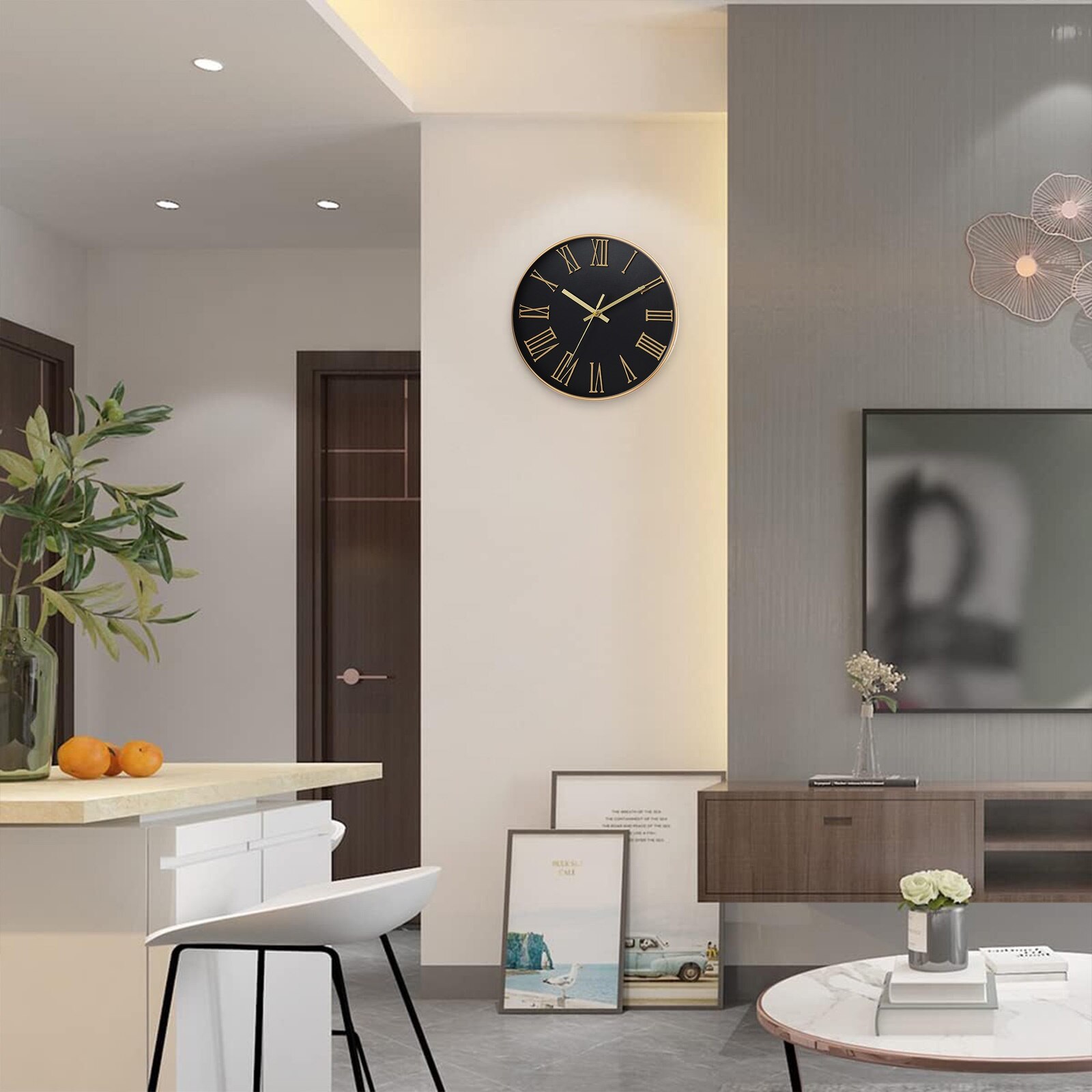 Ceas Perete Decorativ, Yhemday®, cuart, silentios, Moda creativa ...