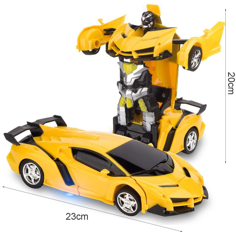 Masinuta care se transforma in robot, Vitdipy, Rotire 360°, Cu lumini ...