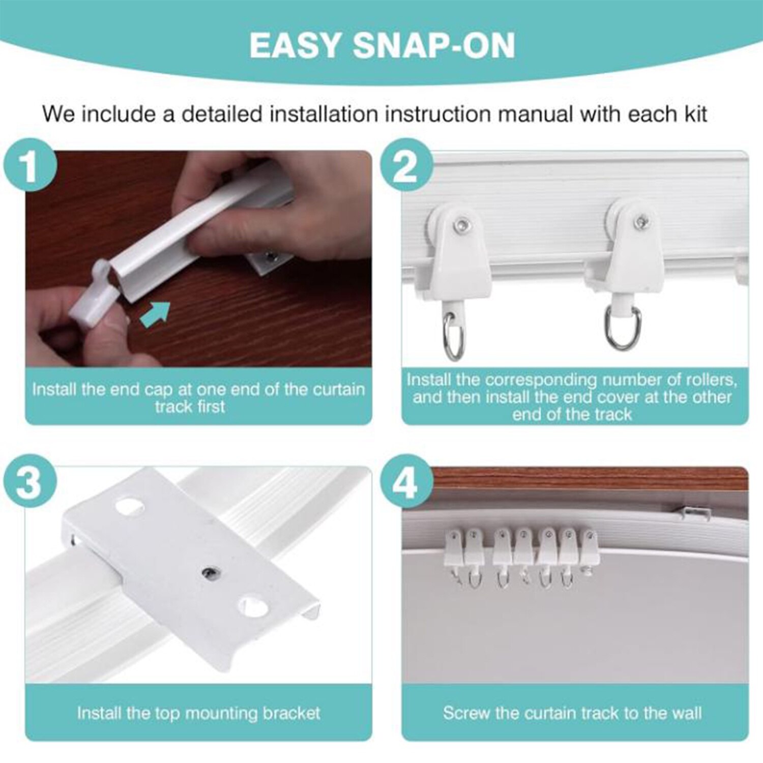 Sina de Perdea Flexibila, Testpoty, Montare pe Tavan, 5M, 15 Piulite cu ...