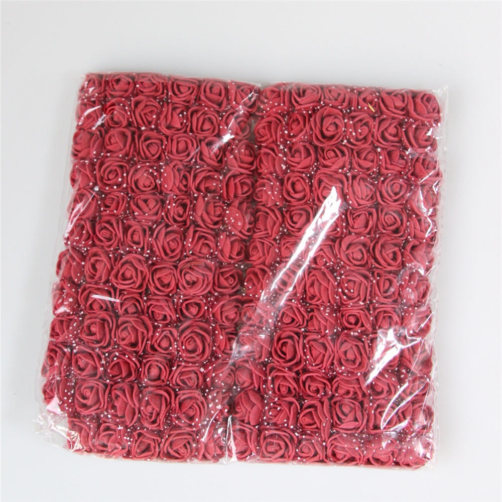 Cutie de bomboane de nunta cu flori din spuma, 3 straturi, albastru ...