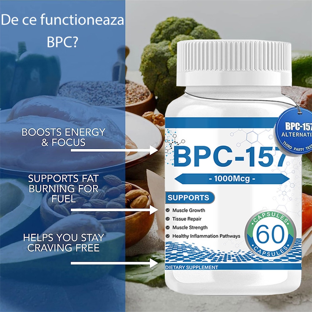 BPC 157 Peptide Capsule, Pentru Recuperare Musculara si Antrenament ...