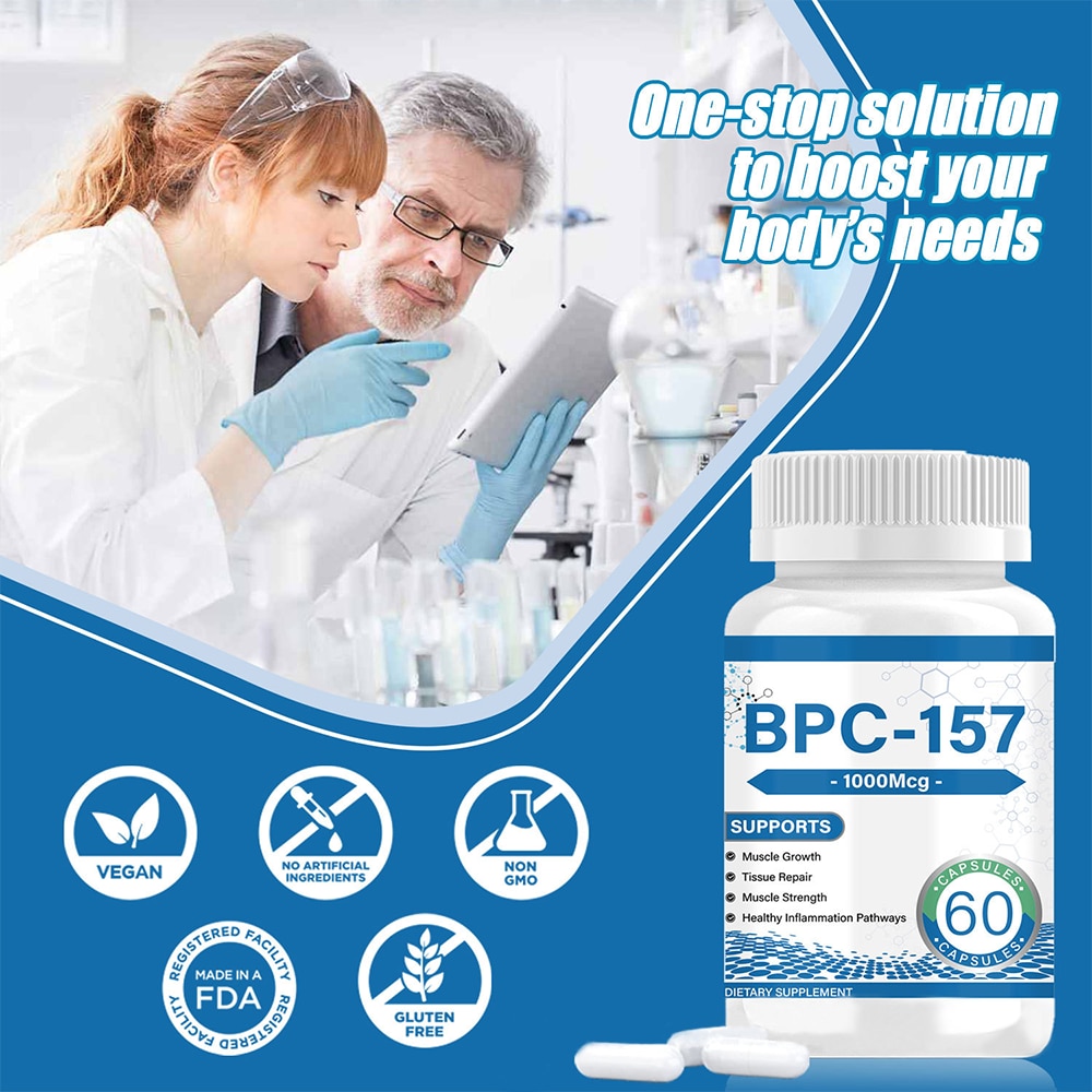 BPC 157 Peptide Capsule, Pentru Recuperare Musculara si Antrenament, Accelereaza Recuperarea si ...