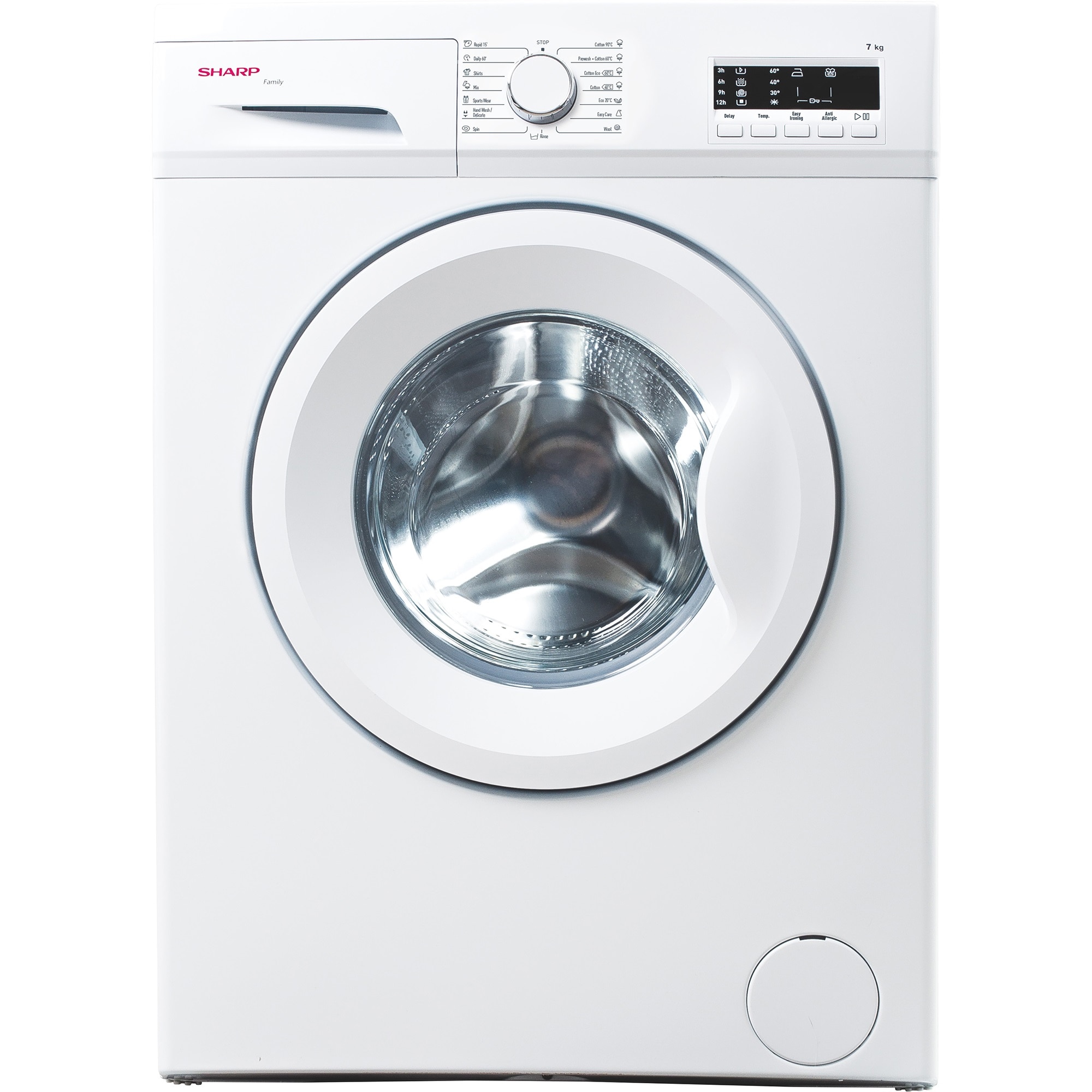 Masina de spalat rufe Sharp FA7103A1, Family, 7 kg, 1000 RPM, Clasa A+ ...