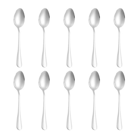 Set 10 linguri din inox QttvbTna, design clasic, rezistente la ...