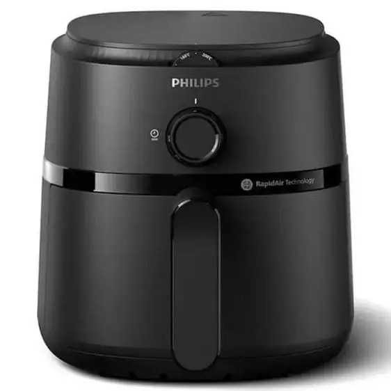 Airfryer Philips NA110/00, Серия 1000, Капацител 3.2 л, Черен - eMAG.bg