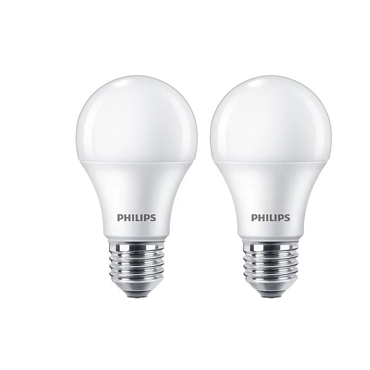 Pachet 2 becuri LED Philips A67, E27, 13W (100W), 1521 lm, lumina ...