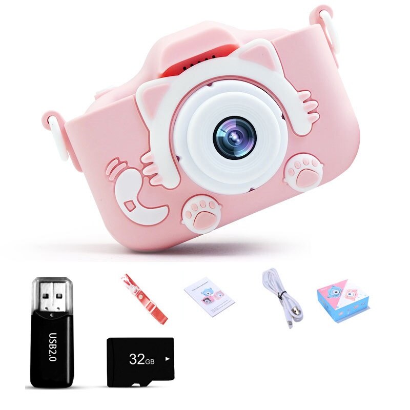 Camera foto copii, Golxmse, 1080P HD, camera duala, jocuri educative ...