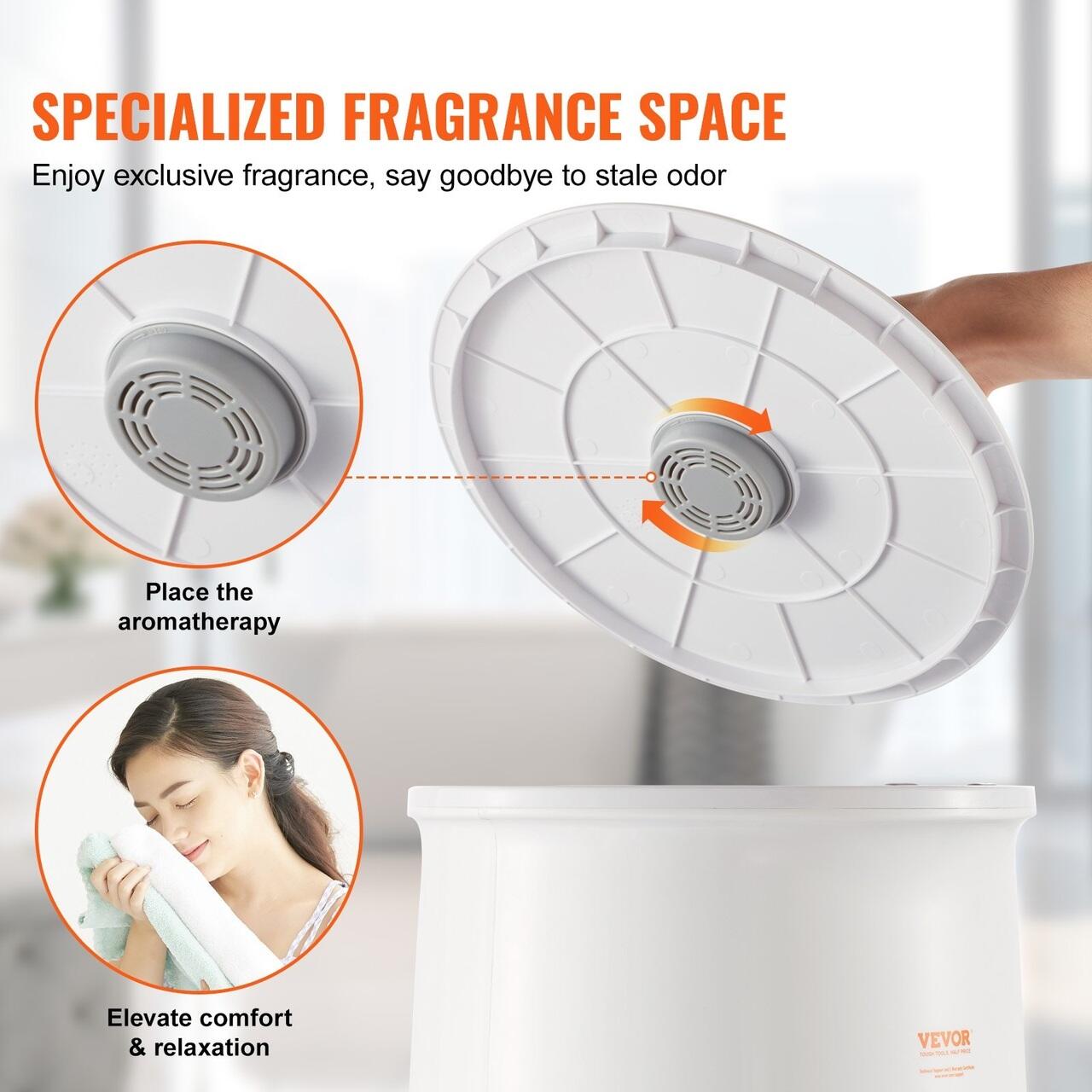 Uscator incalzitor pentru prosoape, 465 W, capacitate 20 l ...