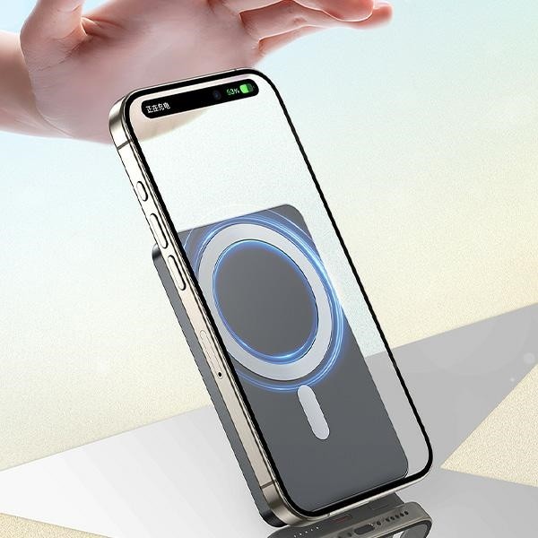 Powerbank AWEI P112K, 5000mAh, безжична, 102.8x65.8x8.8mm - eMAG.bg
