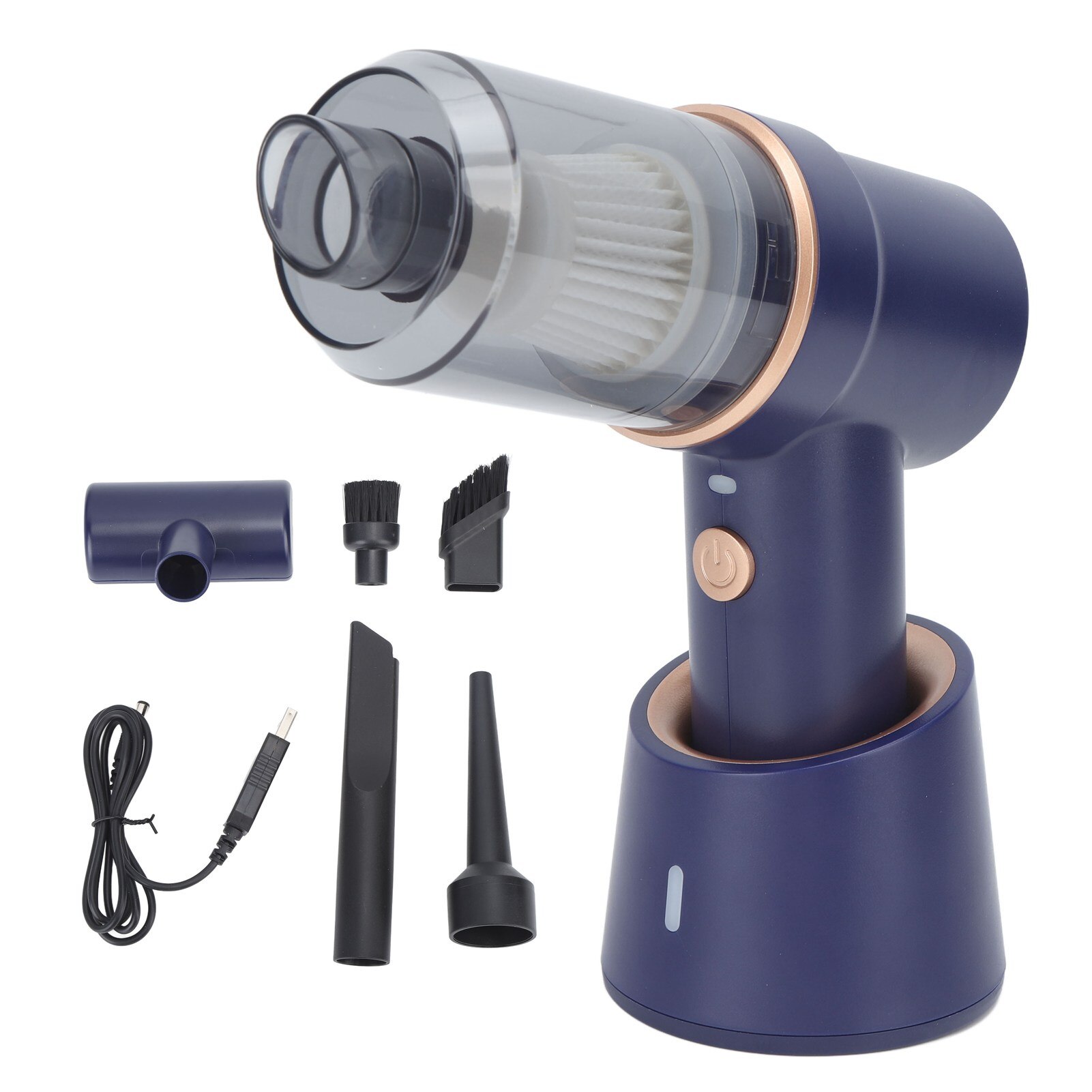 Aspirator auto portabil 120W 8000Pa, fara fir, compact, cu functie de ...