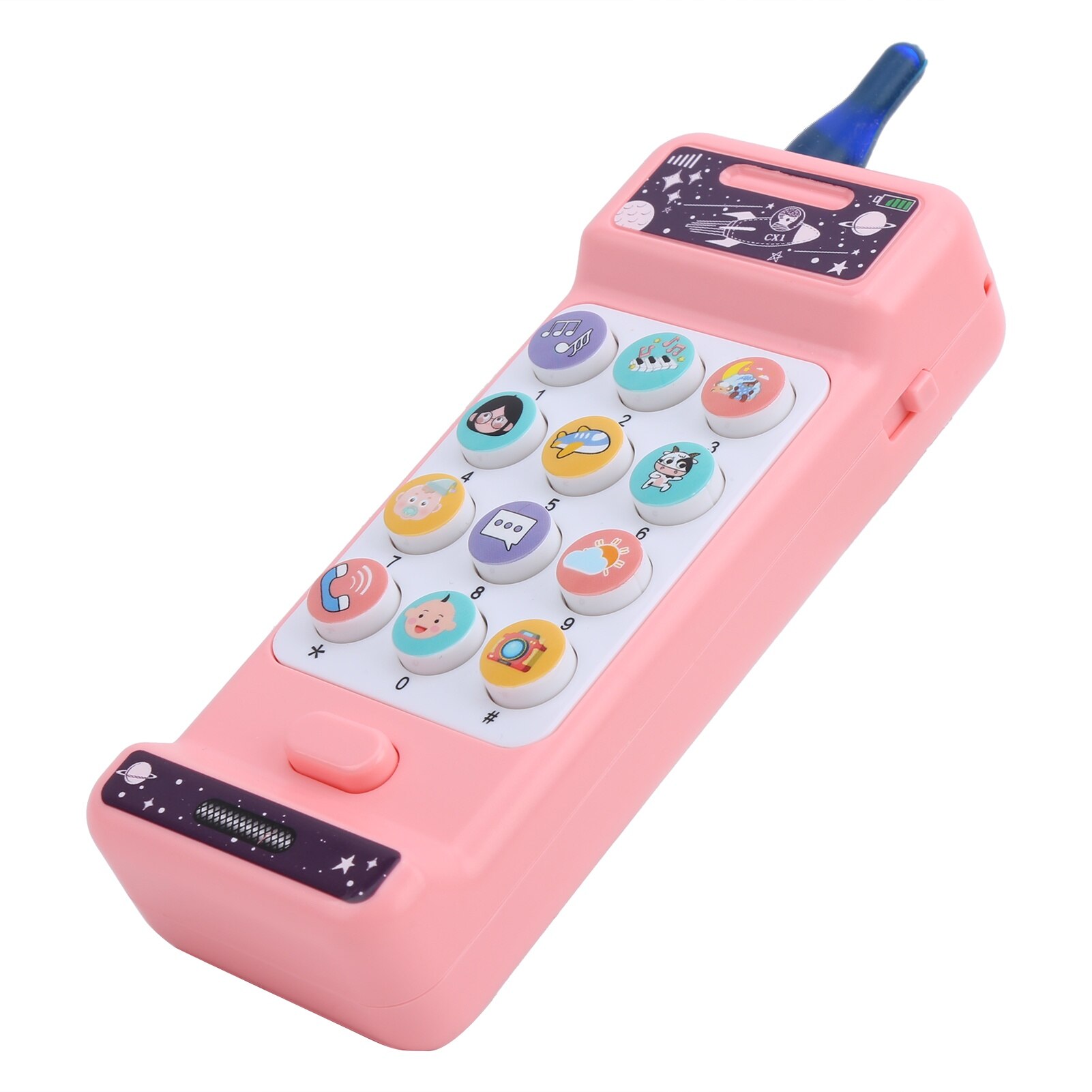 Telefon mobil educational pentru copii Jormftte, roz, functii ...