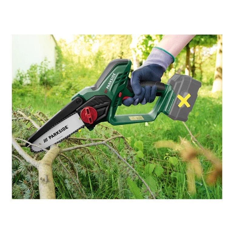 Fierastrau electric cu lant pe acumulator pentru crengi si maruntire ...