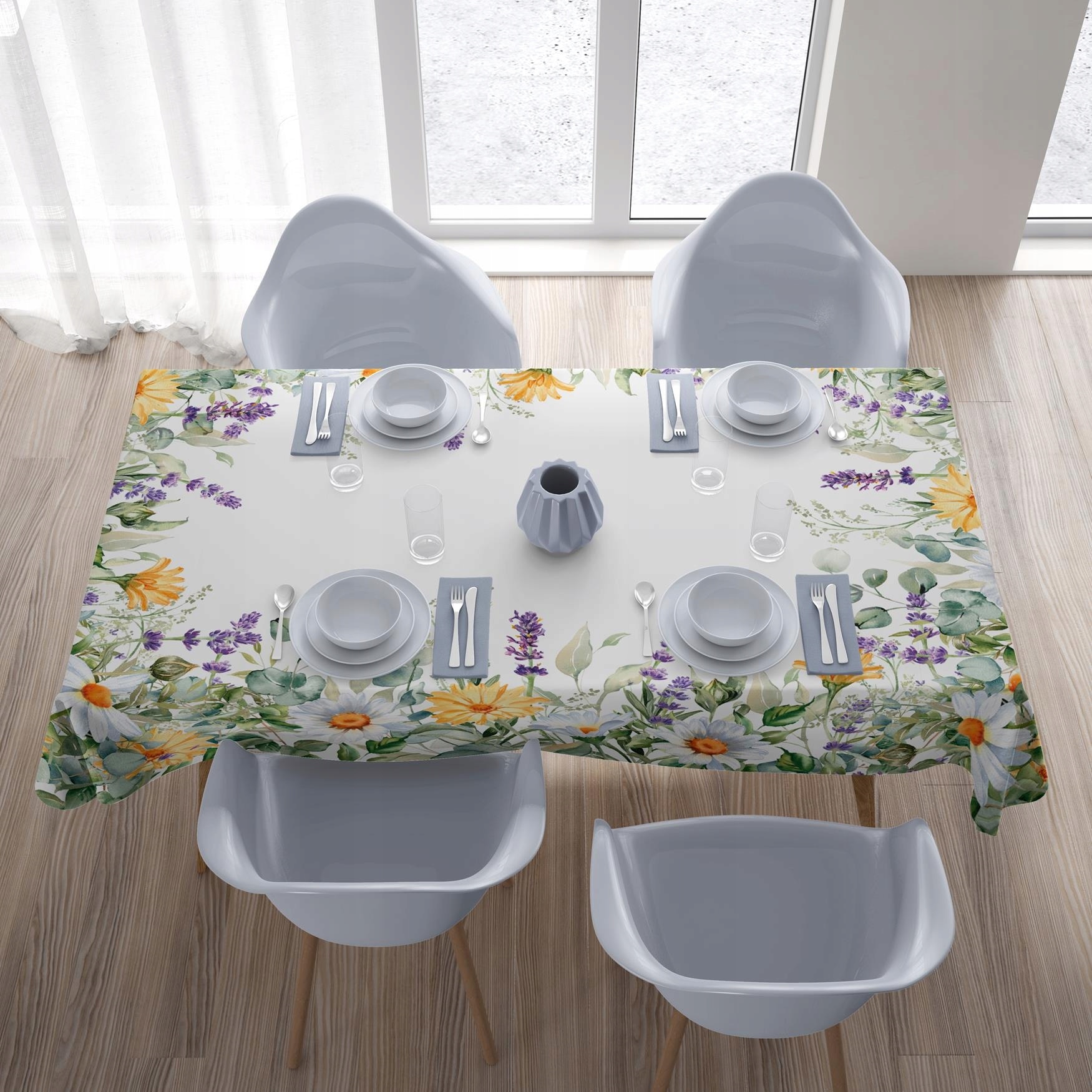 Fata de masa, HomeView, OBP807, 140x180 cm, 100% poliester, 180g/m2 ...