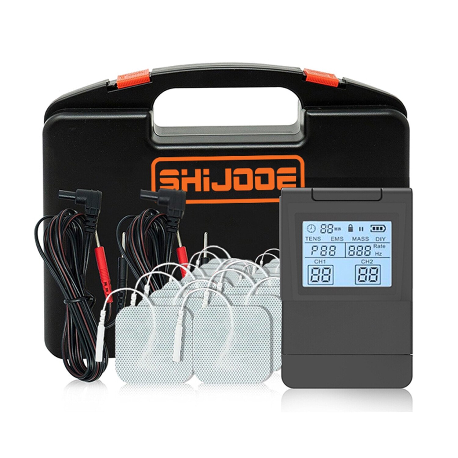 Aparat De Masaj Cu Electrostimulare / Fizioterapie，SHIJOOE®，Aparat 4 in 1 TENS EMS，25 moduri de ...