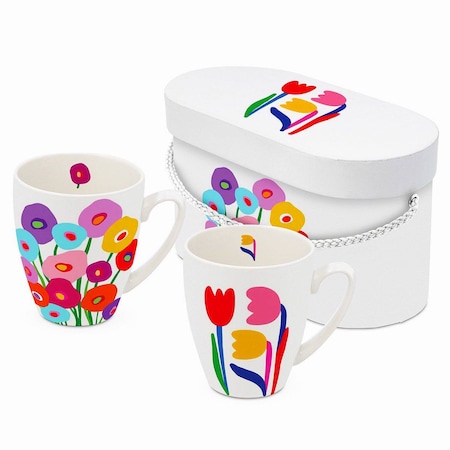 Set cani cadou pentru ceai, cafea si cutie eleganta din ambalaj premium ...