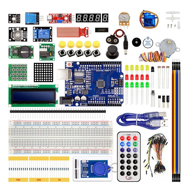 Kit de programare Arduino UNO R3, invatare motor pas cu pas, modul UNO ...