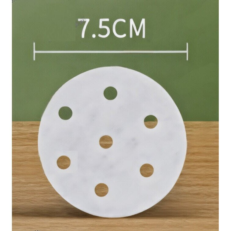 Set 100 Bucati Hartie Rotunda pentru friteuza, Perforata, Rezistenta la ...
