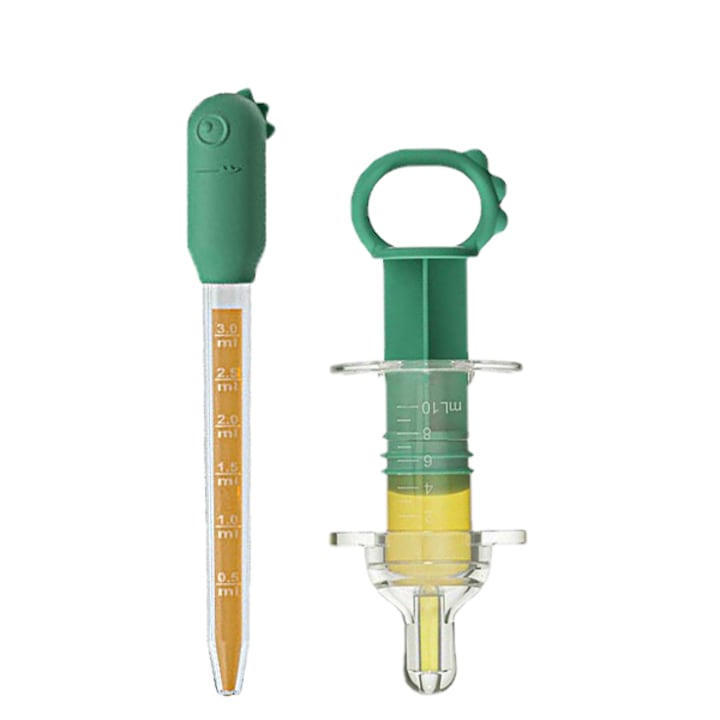 Set dozator medicamente pentru bebelusi, seringa 10ml si picurator 3ml ...