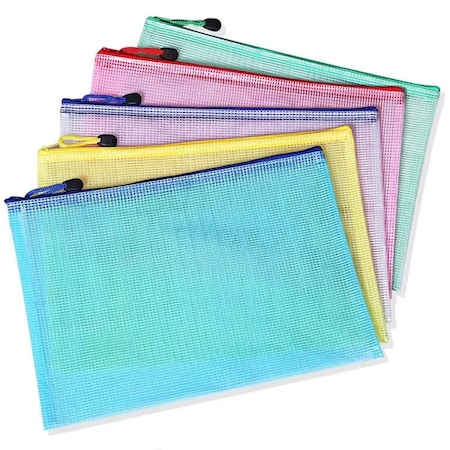 Set 5 mape documente, A4, Plastic, Multicolor - eMAG.ro