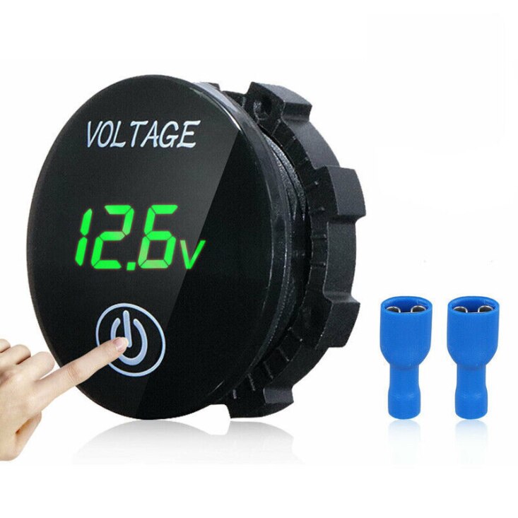Voltmetru digital auto Waterproof 12v-24v, afisaj verde - eMAG.ro