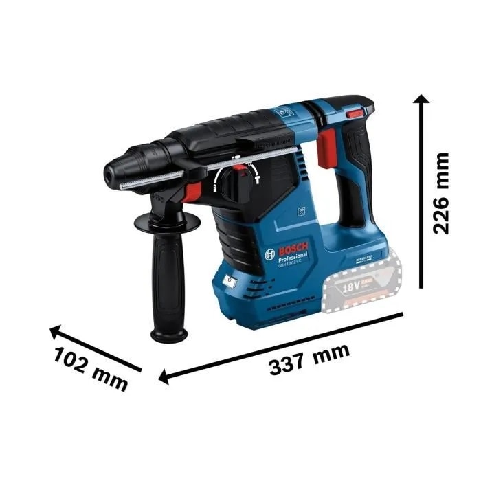 Ciocan rotopercutor BOSCH Professional GBH 18V-24 C, Mandrina SDS+ ...