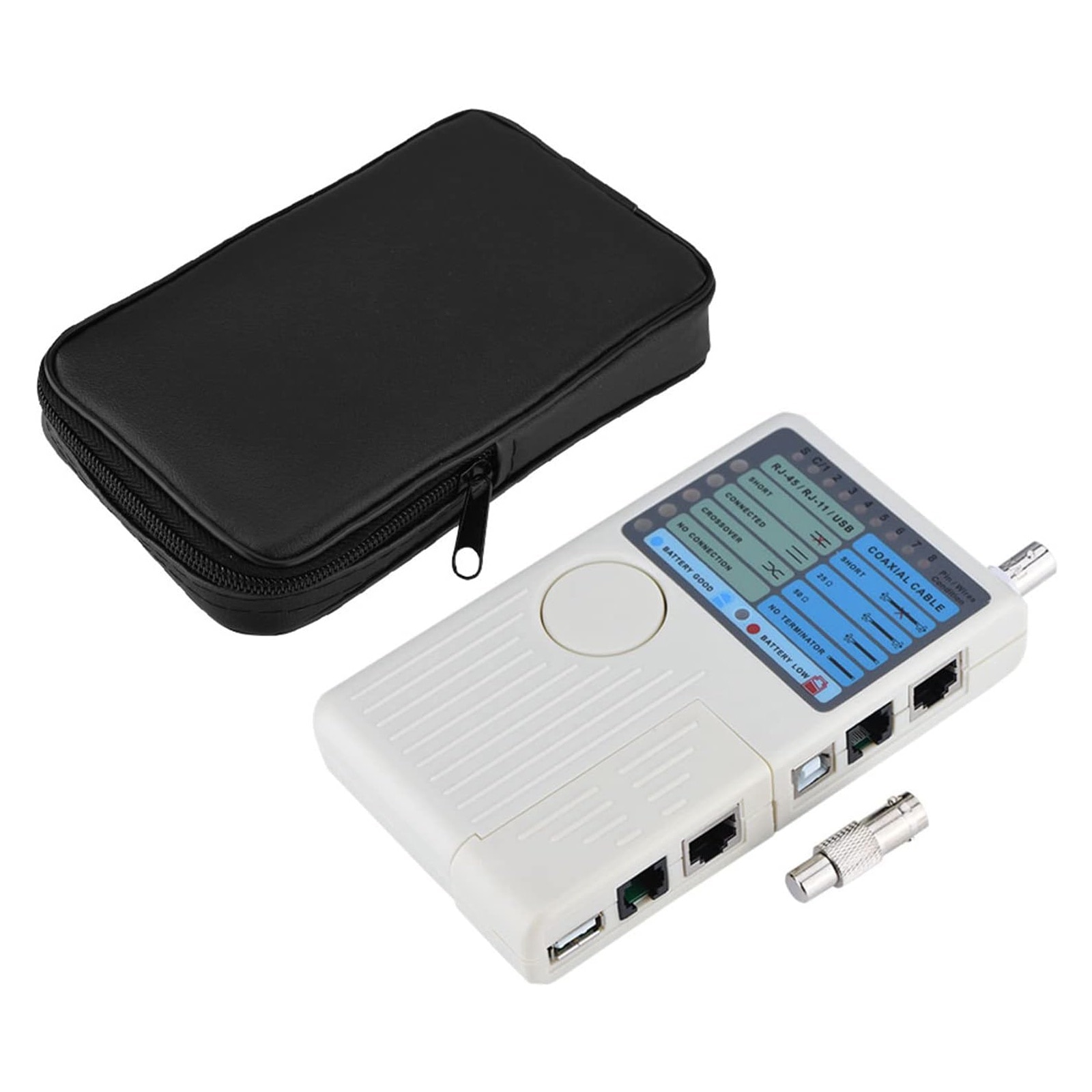 Tester de cablu de retea la distanta 4 in 1, Axroad Mall, USB/BNC/Rj11 ...