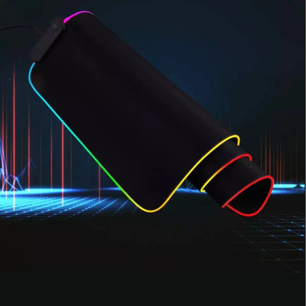 Професионална игрална подложка за мишка, League Of Legends, RGB LED ...