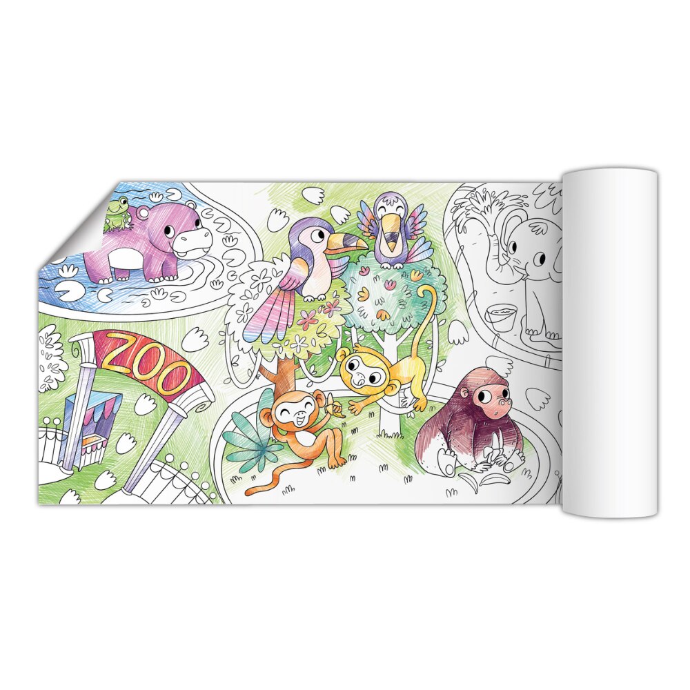 Poster de colorat - La Zoo - eMAG.ro