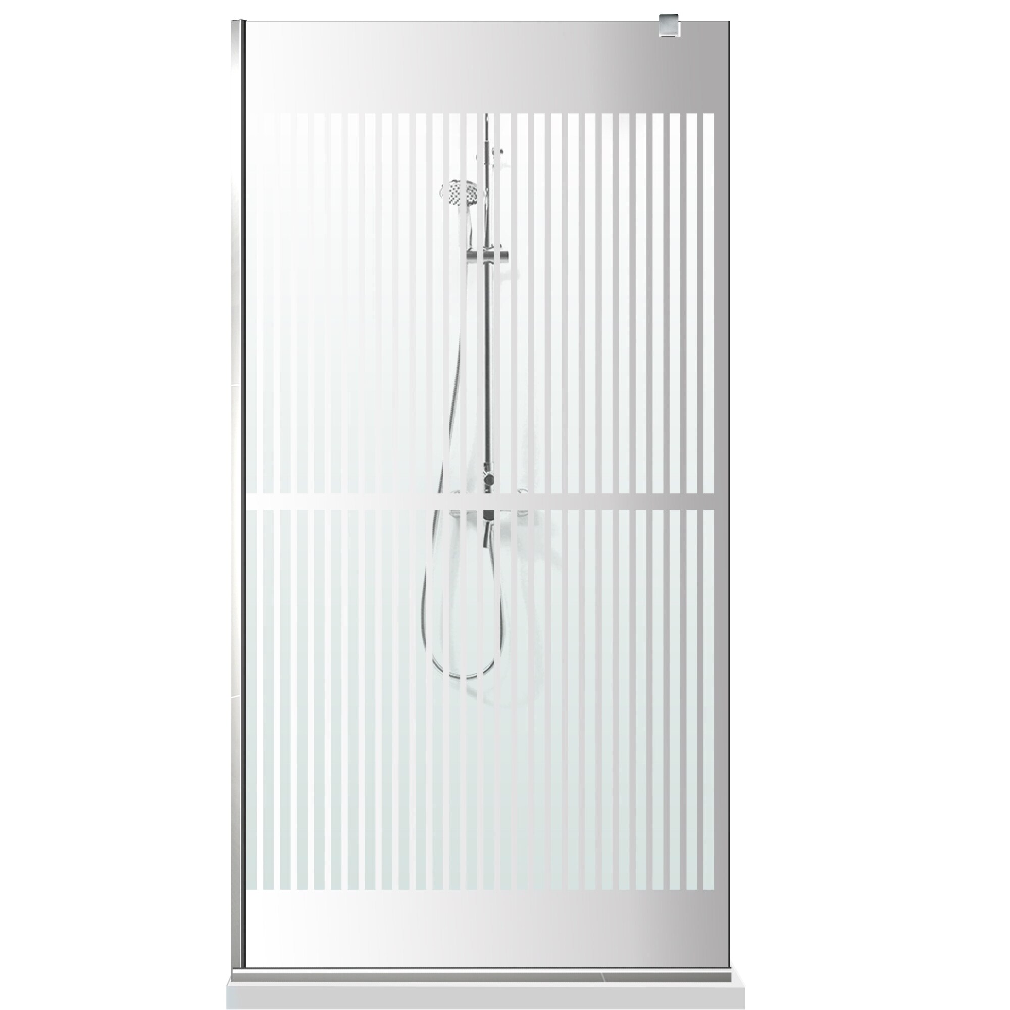 Paravan dus walk-in Aqua Roy ® full Inox, model Mediteran incolor ...