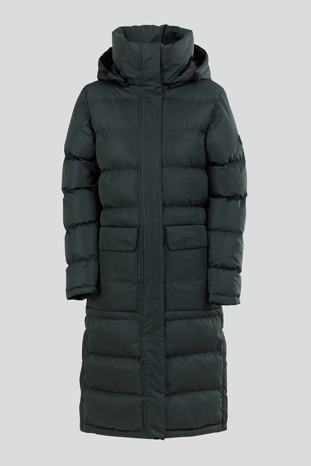 Fundango, Geaca lunga matlasata cu vatelina si gluga Sabina - eMAG.ro