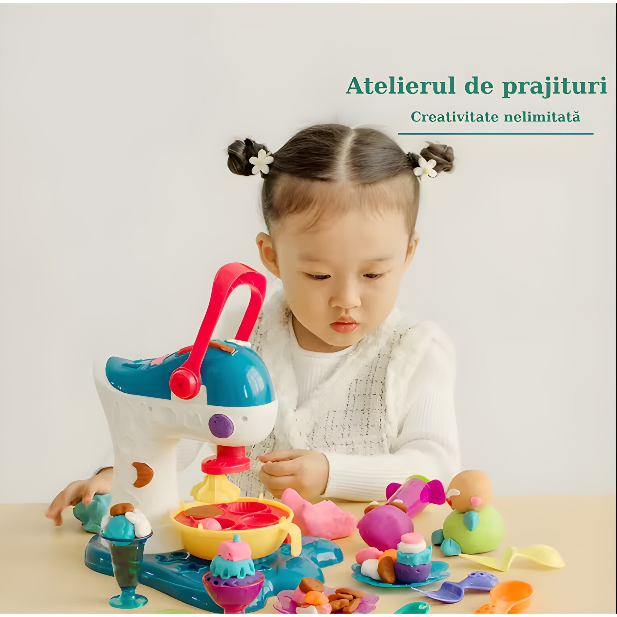 Set Plastilina Fabra®, atelier de prajituri cu instrumente de modelare ...