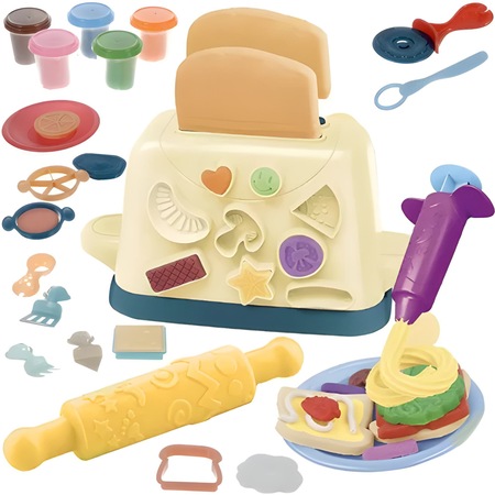 Set Plastilina Fabra®, prajitor de paine cu instrumente de modelare ...