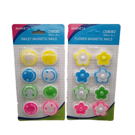 Set 16 magneti colorati pentru tabla de prezentare 8081, 3cm, VisionXXI ...