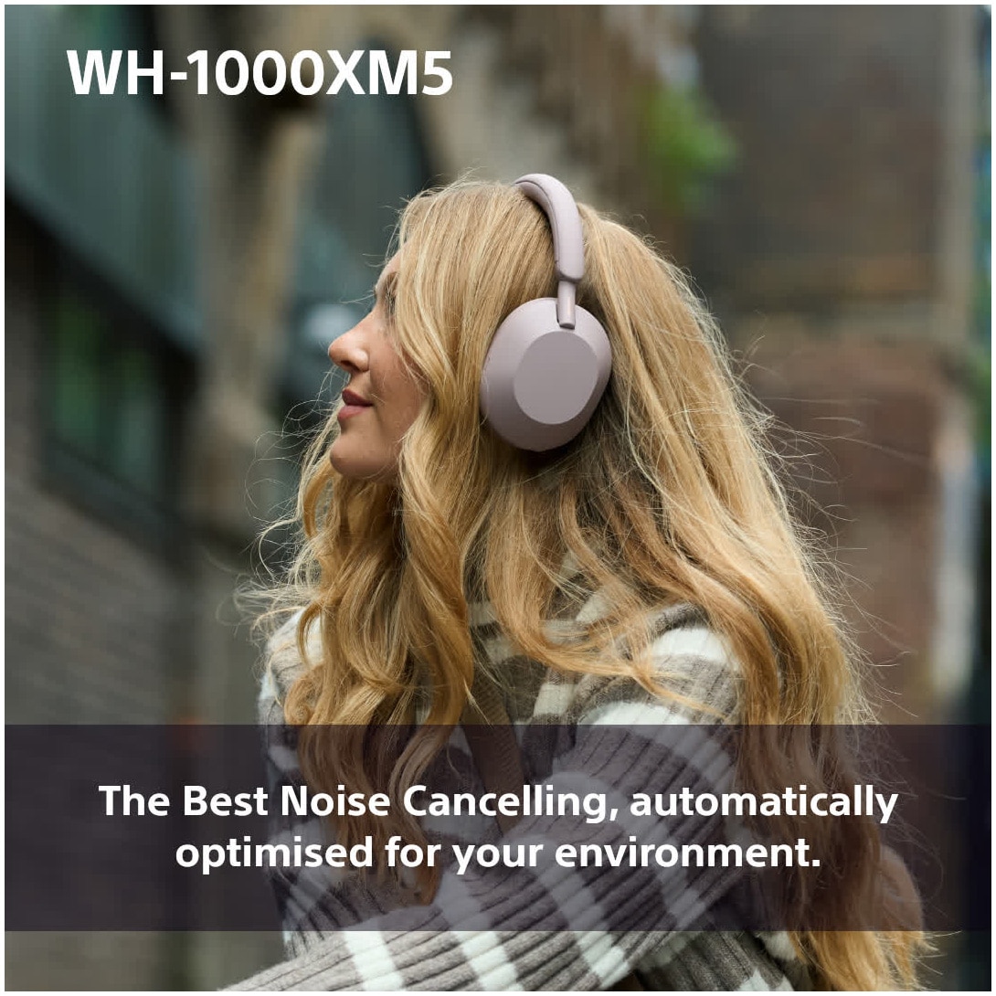 Casti Over the Ear Sony WH-1000XM5P, Wireless, Bluetooth, Noise ...