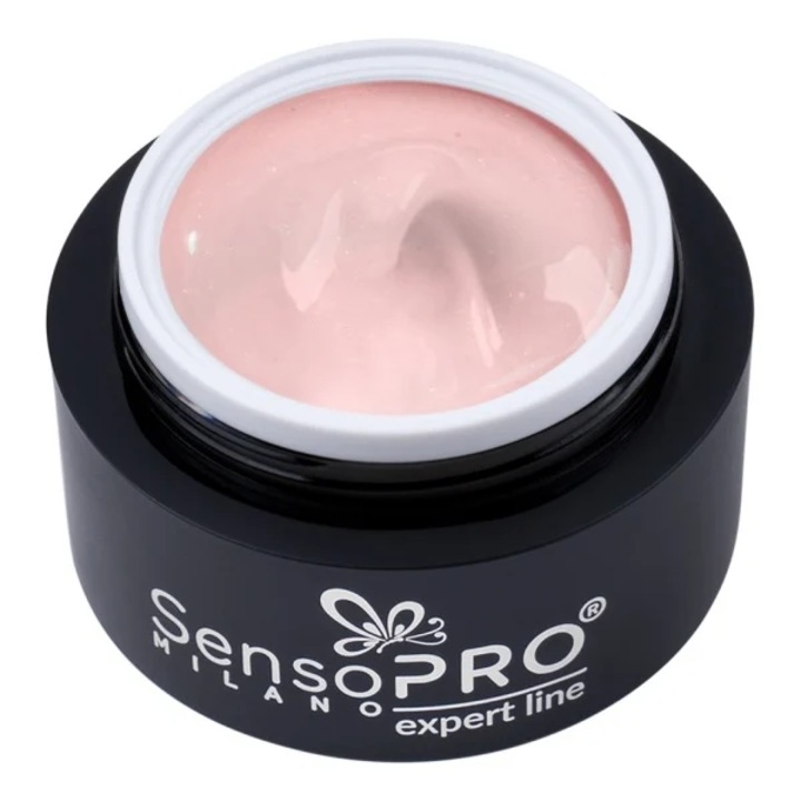 Gel Constructie Unghii Expert Line SensoPRO Milano - Blush Glitz 15ml ...