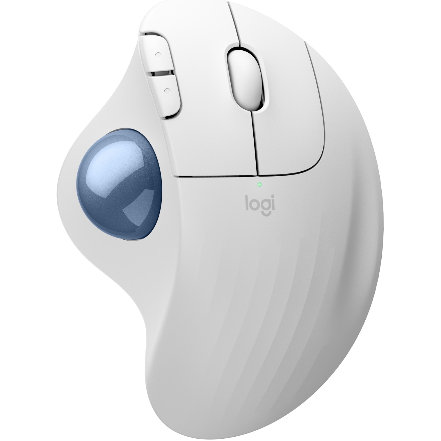 Mouse Logitech ERGO M575S Wireless Trackball, OffWhite, Blue Ball - eMAG.ro