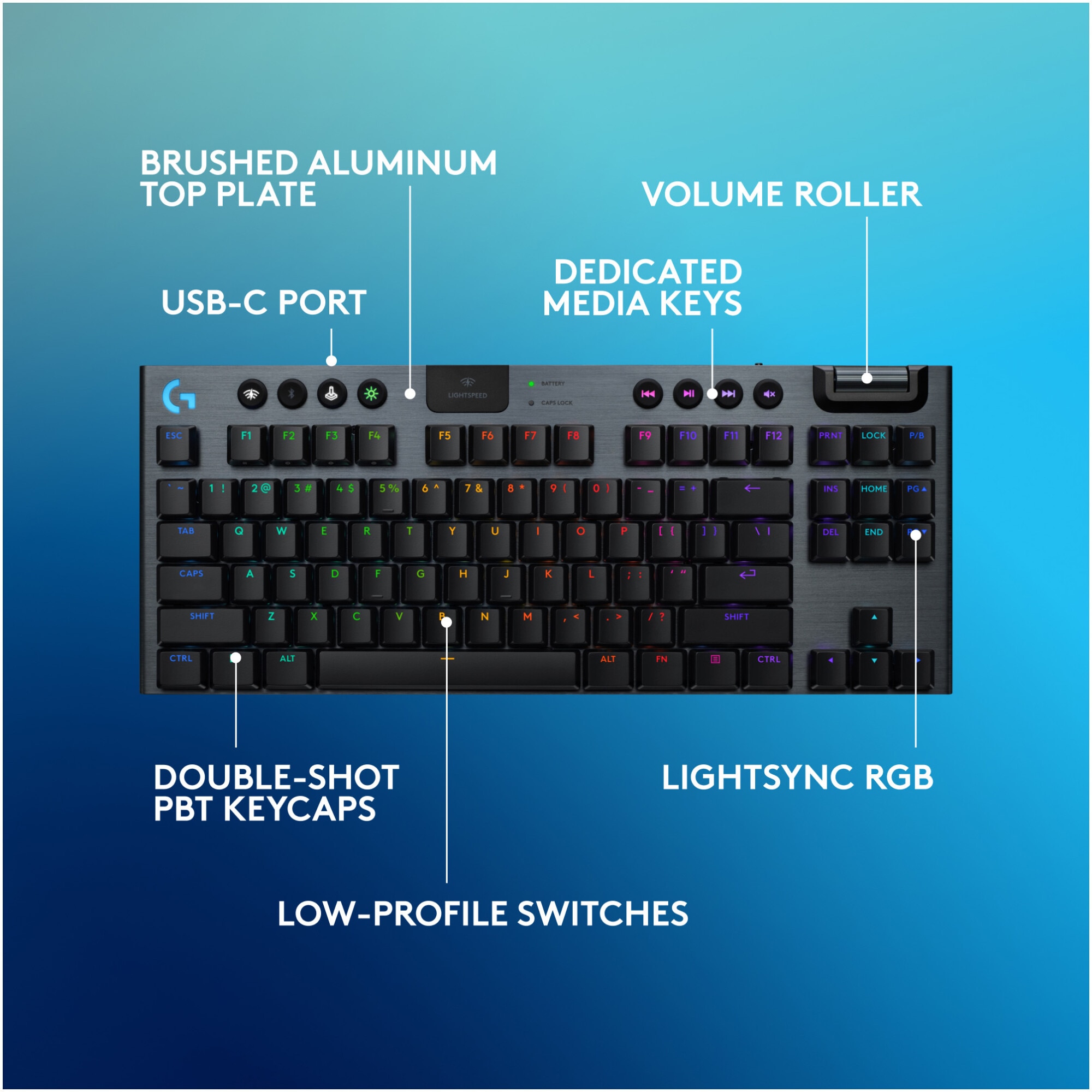 Tastatura Mecanica Gaming Logitech G915 X TKL, Linear, LightSpeed, Low ...