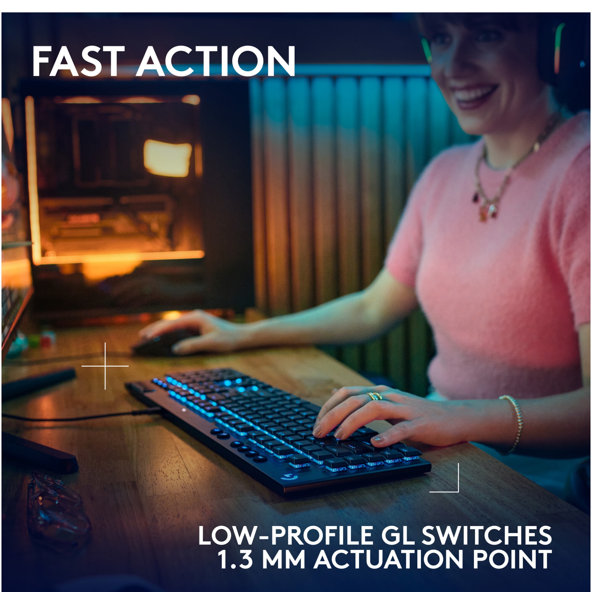 Tastatura Mecanica Gaming Logitech G915 X, USB, Tactile, Low Profile ...