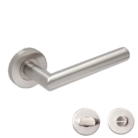 Maner usa interior APECS H-0204 inox cu rozete de WC - eMAG.ro